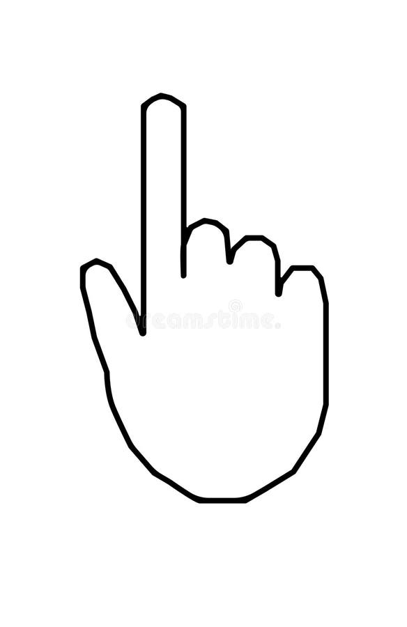 Hand White Color Background, Vector Illustration Stock Vector ...