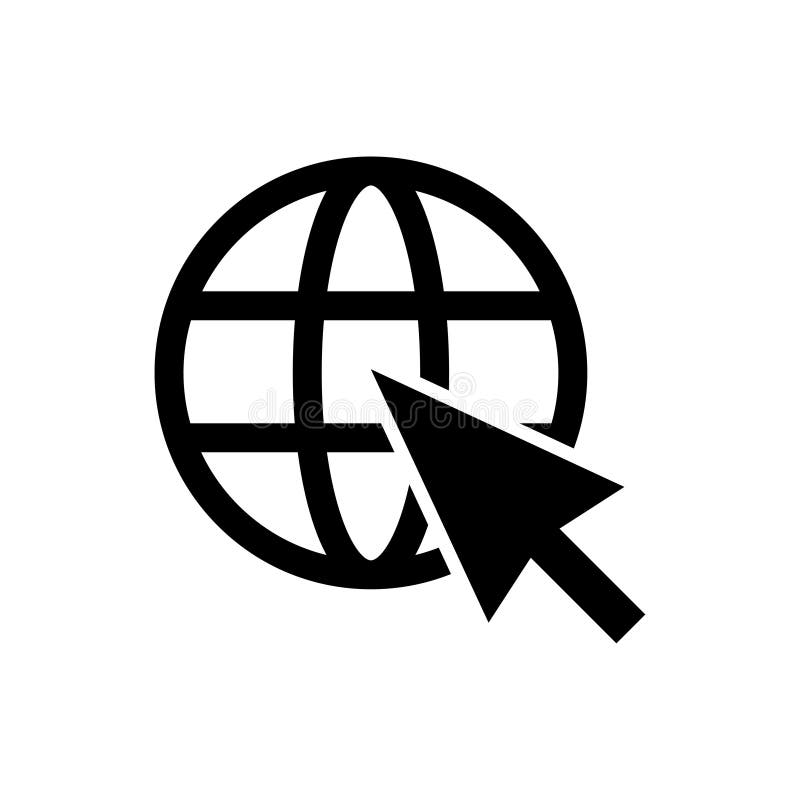 Hand Icon Click on a White Background Vector Illustration Stock Vector ...