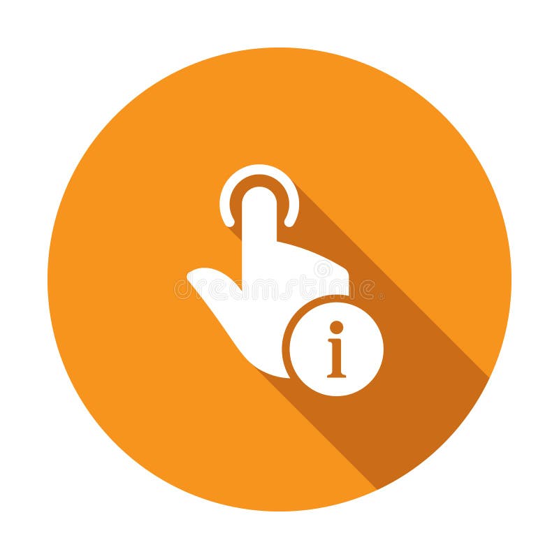 Hand Icon, Gestures Icon with Information Sign. Hand Icon and about ...