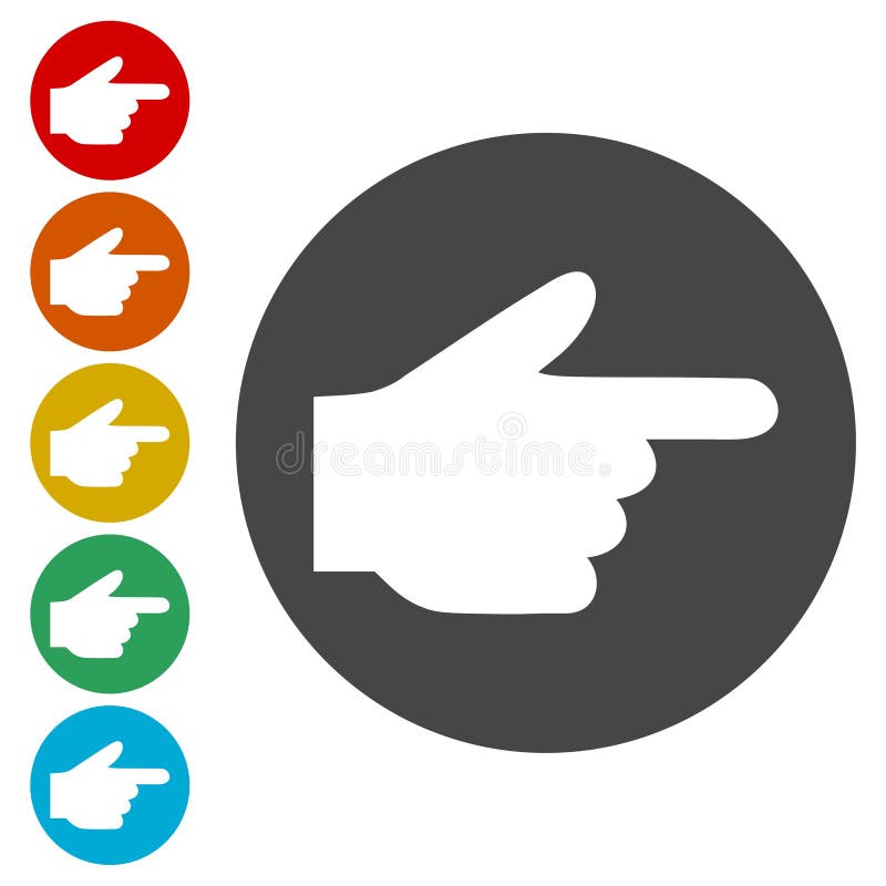 Computer hand cursor icon stock vector. Illustration of cursor - 100966551