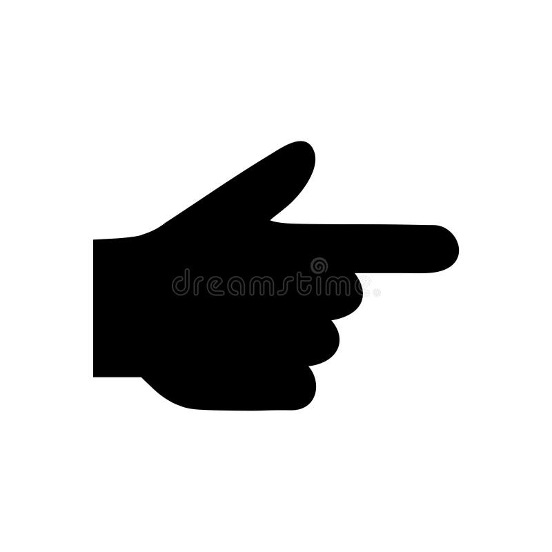 Hand Icon, Hand Cursor on White Background Stock Vector - Illustration ...