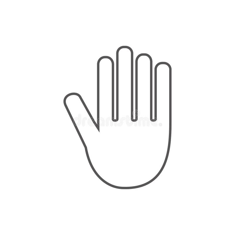 Hand icon illustration stock illustration. Illustration of isolated ...