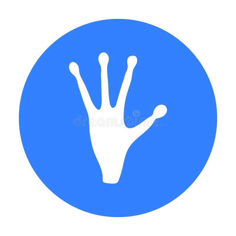 Hand Icon Isolated on White Background. Space Symbol Stock Vector ...