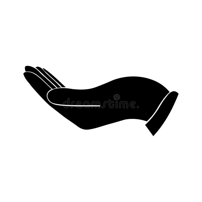 Hand Icon. Hand Profile. Vector Stock Vector - Illustration of button ...
