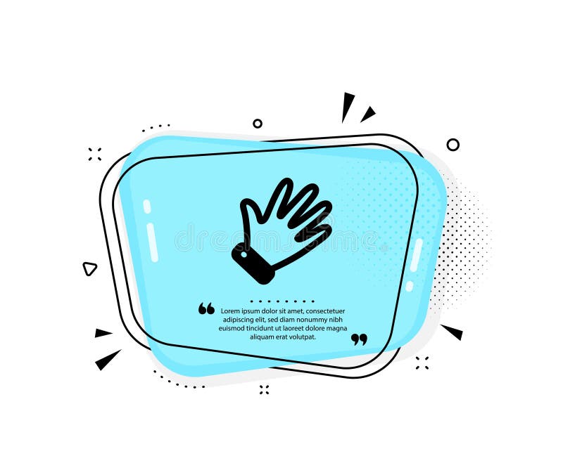 Hand Icon. Wave Palm Sign. Vector Stock Vector - Illustration of people ...