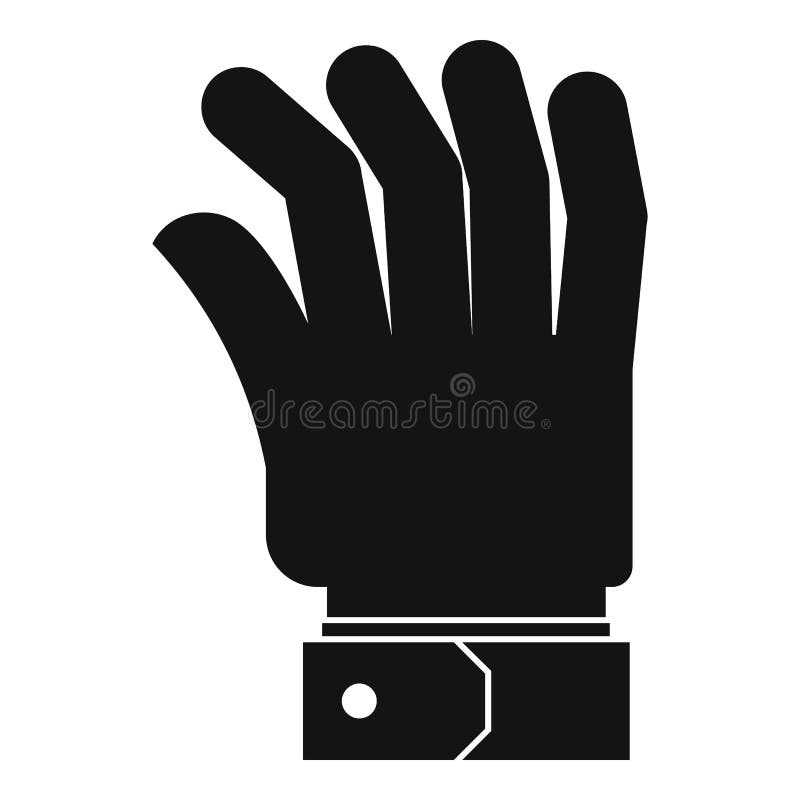 Hand Icon, Simple Black Style Stock Vector - Illustration of direction ...