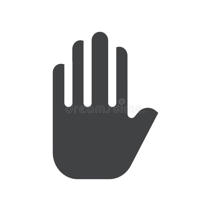 Hand Icon Simple Vector Symbol Stock Vector - Illustration of hand ...