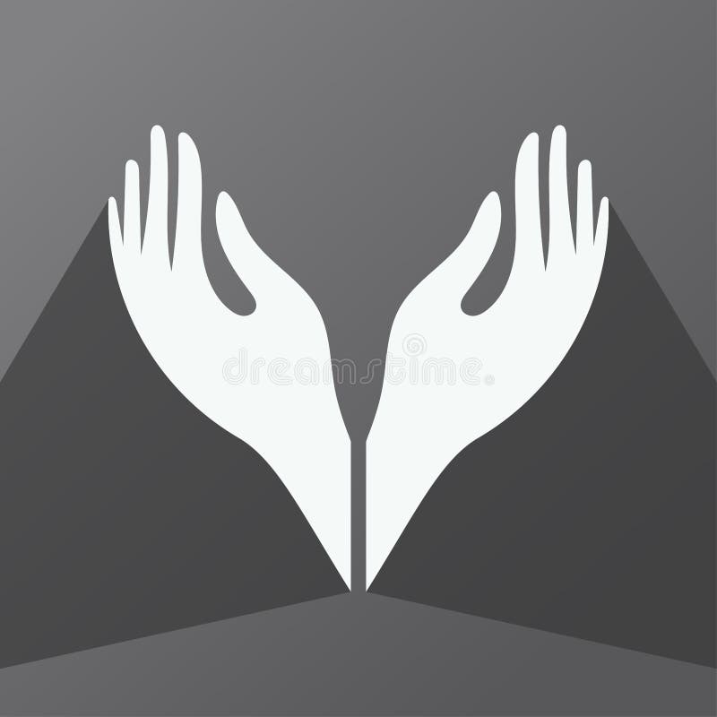 Cupping Hands Vector