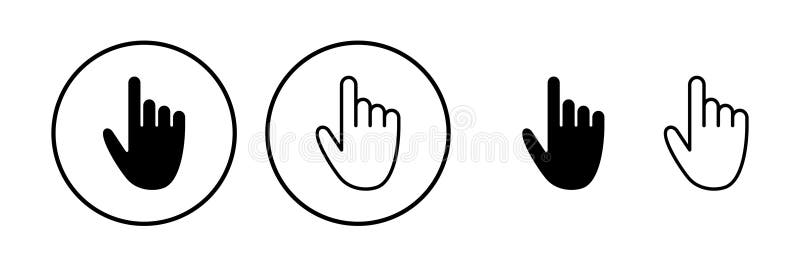 Hand Icon . Hand Symbols. Palm Stock Vector - Illustration of choosing ...