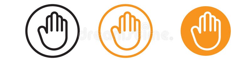 Hand Icon Set Gesture and Communication Illustrations for Various ...