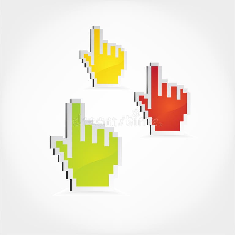 Computer Hand Cursors 3d Stock Illustrations – 75 Computer Hand Cursors ...
