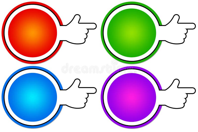 Hand icons stock illustration. Illustration of indicate - 23158476