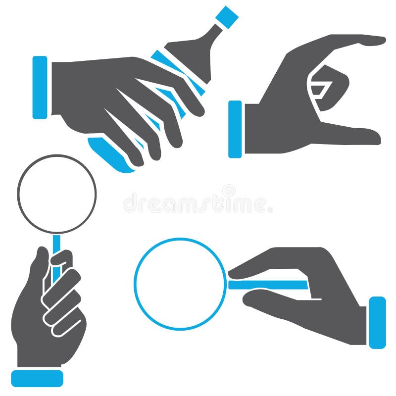 Hand icons stock illustration. Illustration of hand, drink - 57647258
