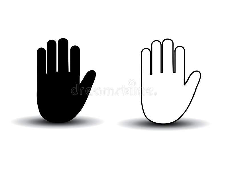 Hand Icons Vector Illustration Stock Vector - Illustration of popular ...