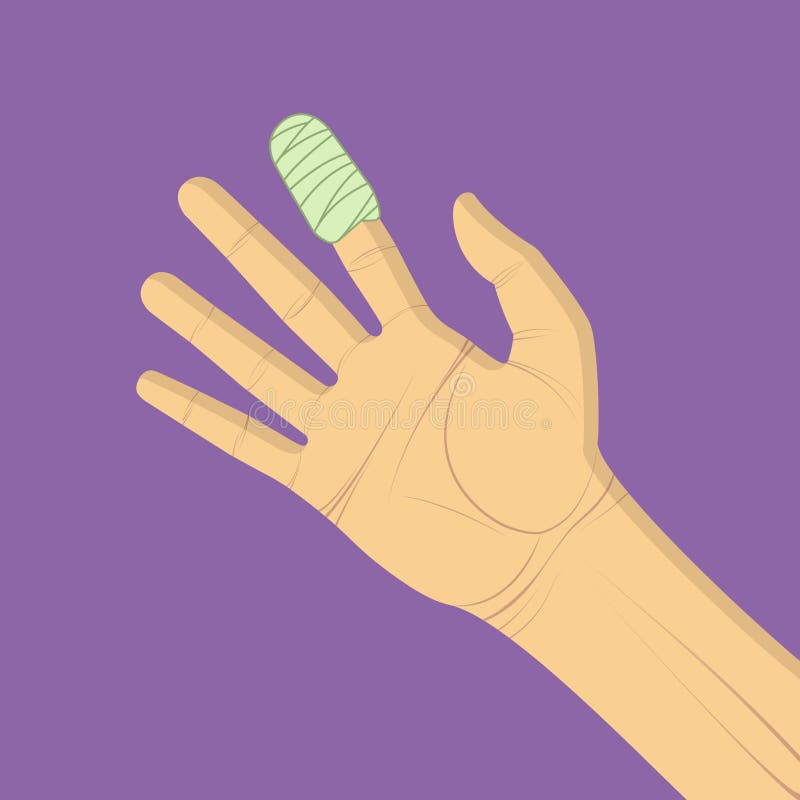 Bandaged Finger Stock Illustrations – 315 Bandaged Finger Stock ...