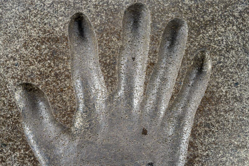Hand imprint stock photo. Image of human, gray, palm - 86304910