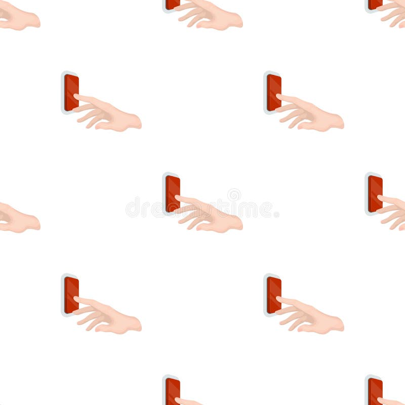 A Hand that Includes an Electric Switch. Push Button Switch Single Icon ...