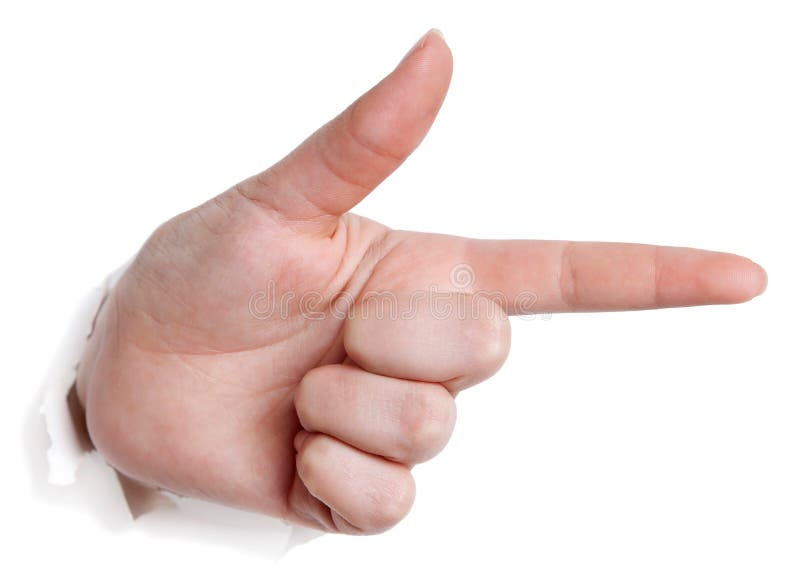 Hand with index finger stock photo. Image of clipping - 33226526