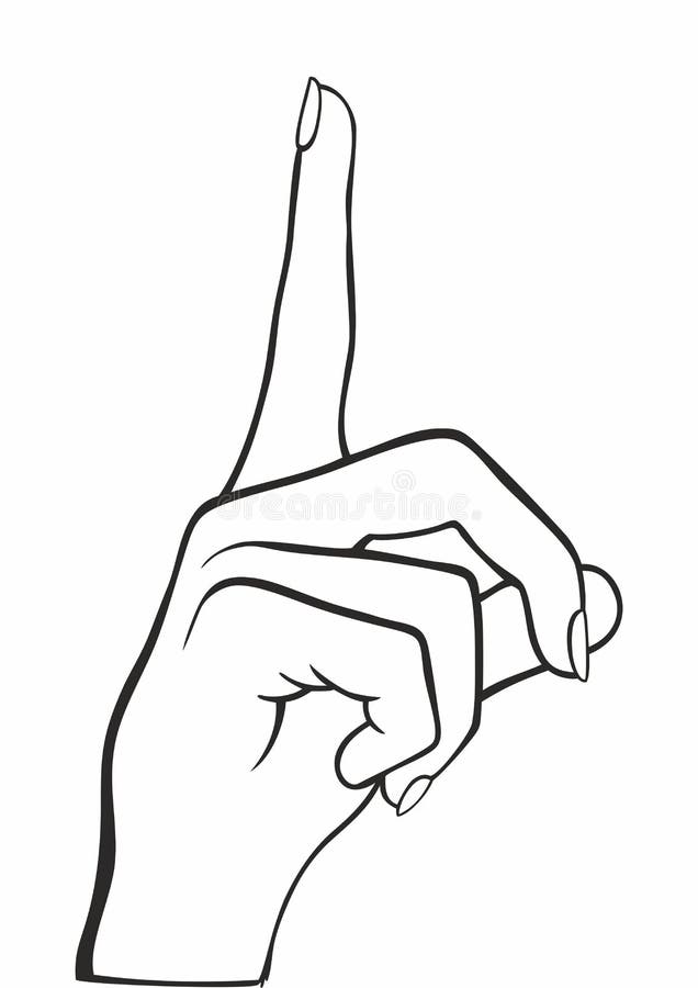 Hand with Index Finger. Pointing Finger Stock Vector - Illustration of ... Hand with Index Finger. Pointing Finger Stock Vector - Illustration of ...