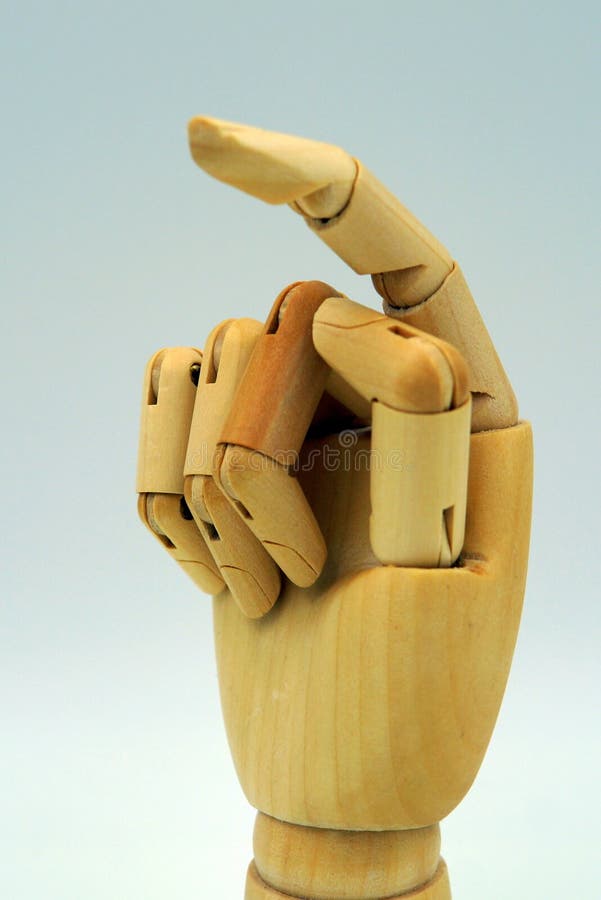 Hand index finger pointing stock image. Image of wooden - 106099903