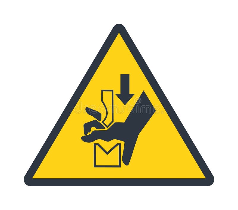 Hand Injury in Press Symbol Stock Vector - Illustration of information ...