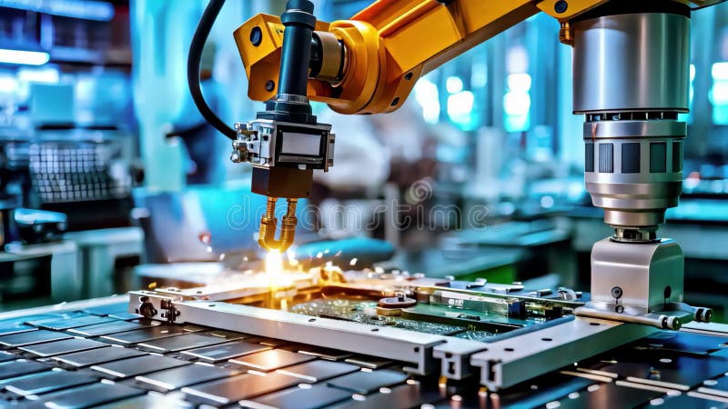 The Hand of Innovation, How Robots are Changing Production Stock Video ...