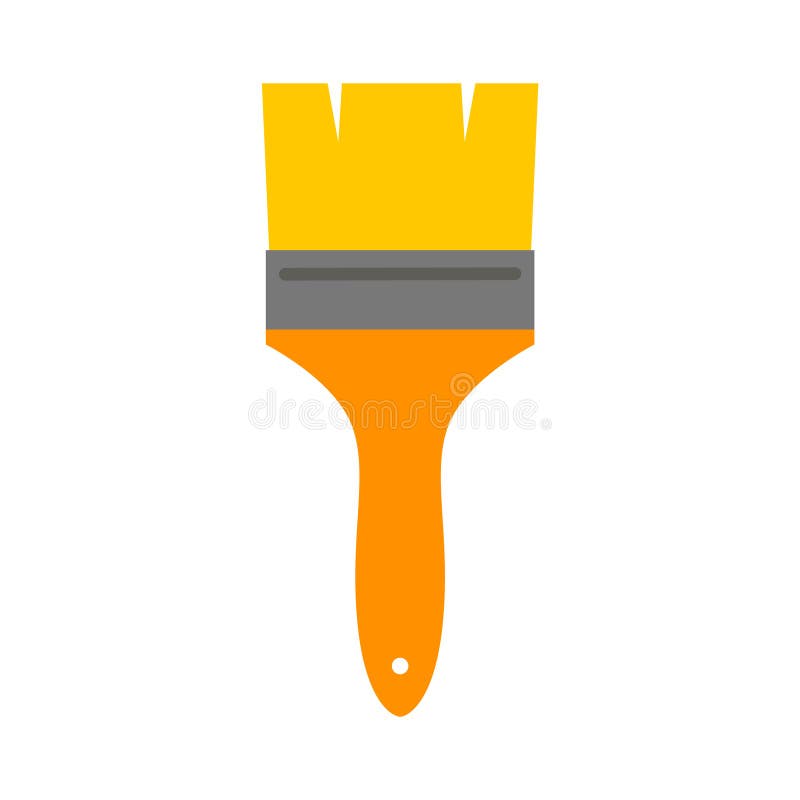 Hand Instrument, Isolated Paint Brush, Vector Illustration Stock Vector ...