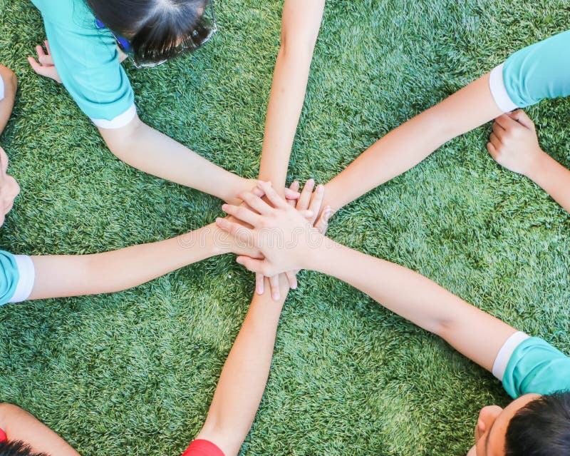 Hand Integration and Group Work Planning Stock Photo - Image of ...