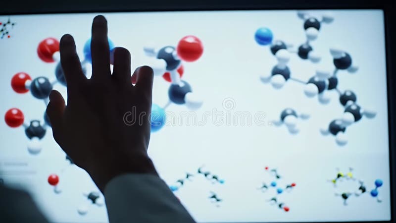 Hand Interacting with Colorful Molecule Models on a Digital Interactive ...