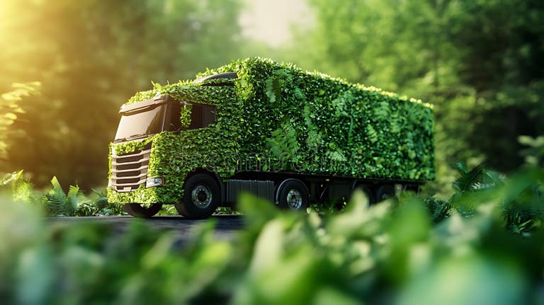 Eco Friendly Truck Green Transportation Sustainable Vehicle ...