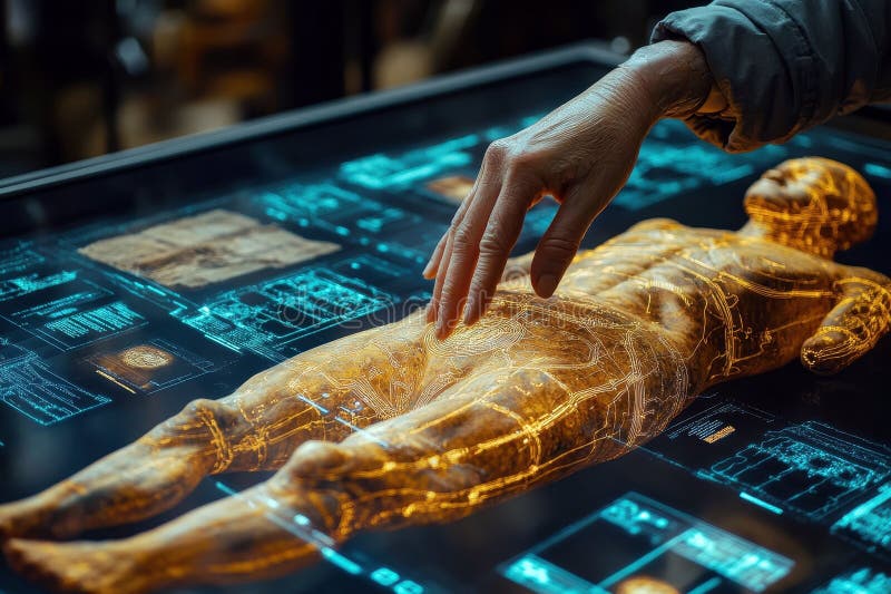 Holographic Human Model on Digital Display with Hand Interaction in ...