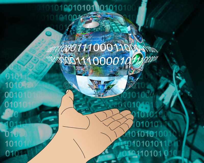Hand of Internet stock photo. Image of interface, information - 37098808