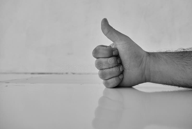 Hand and Its Shadow and Reflection on the Patterned Wall of OKAY Stock ...