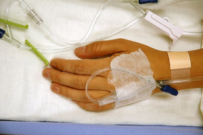 Hand with IV stock image. Image of care, hand, people, hospital - 214823