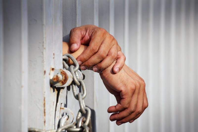 Hand in Jail stock image. Image of jail, cage, punishment - 59264369