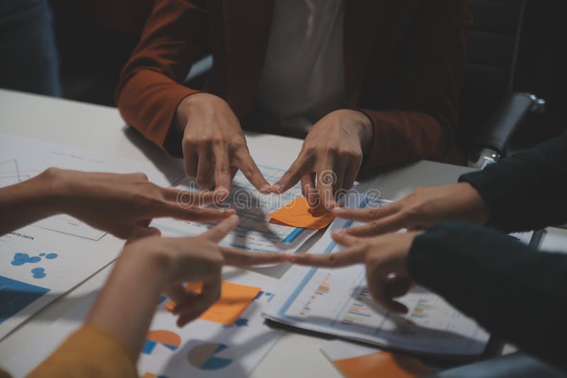 Hand Join Together for Work Togetherness, Hand Stack for Business and ...