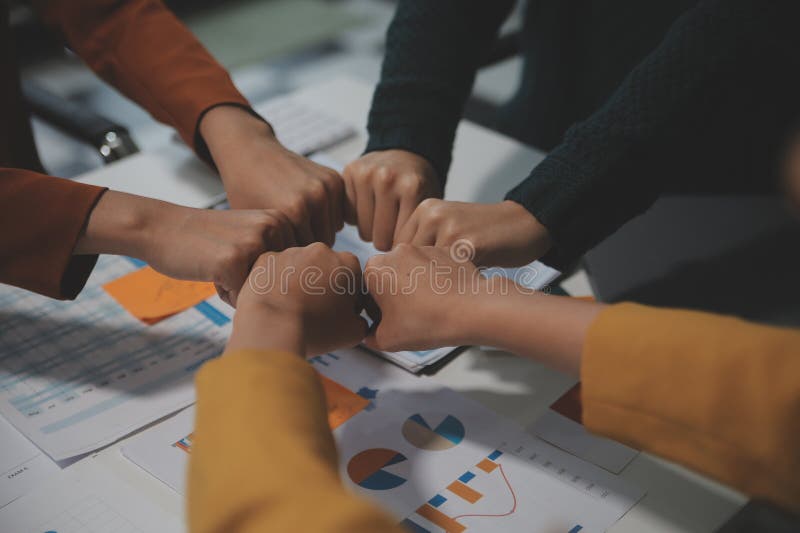 Hand Join Together for Work Togetherness, Hand Stack for Business and ...