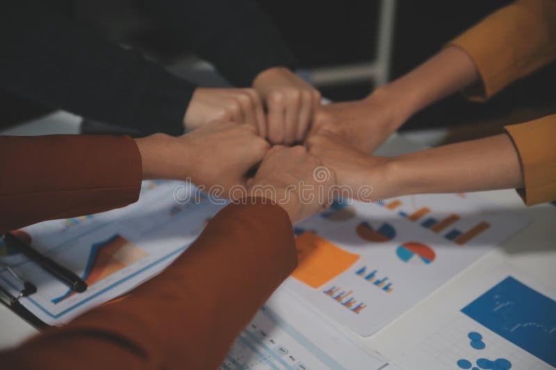 Hand Join Together for Work Togetherness, Hand Stack for Business and ...