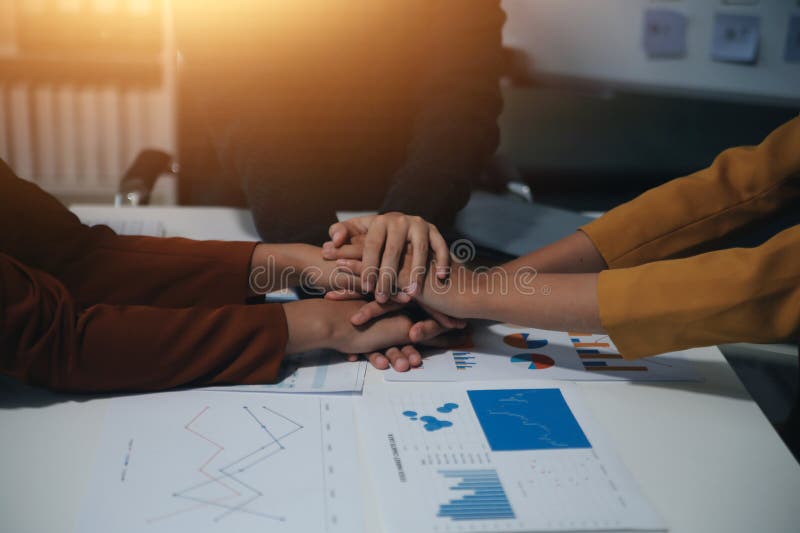 Hand Join Together for Work Togetherness, Hand Stack for Business and ...