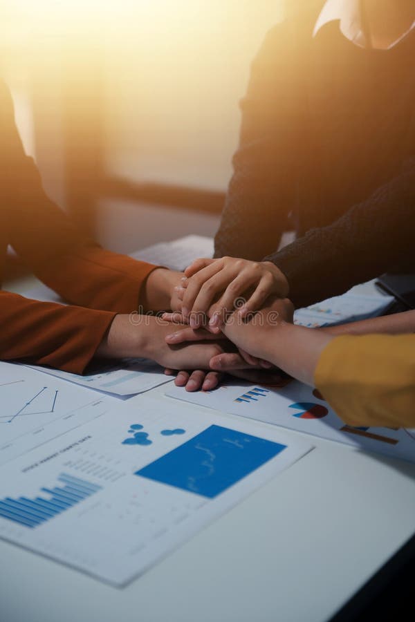 Hand Join Together for Work Togetherness, Hand Stack for Business and ...