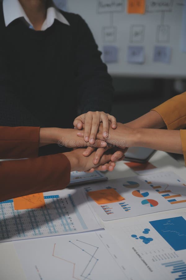 Hand Join Together for Work Togetherness, Hand Stack for Business and ...