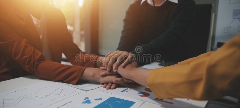 Hand Join Together for Work Togetherness, Hand Stack for Business and ...