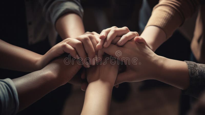 Hand Join Together for Work Togetherness, Hand Stack for Business and ...