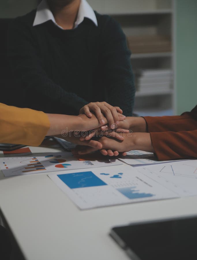 Hand Join Together for Work Togetherness, Hand Stack for Business and ...