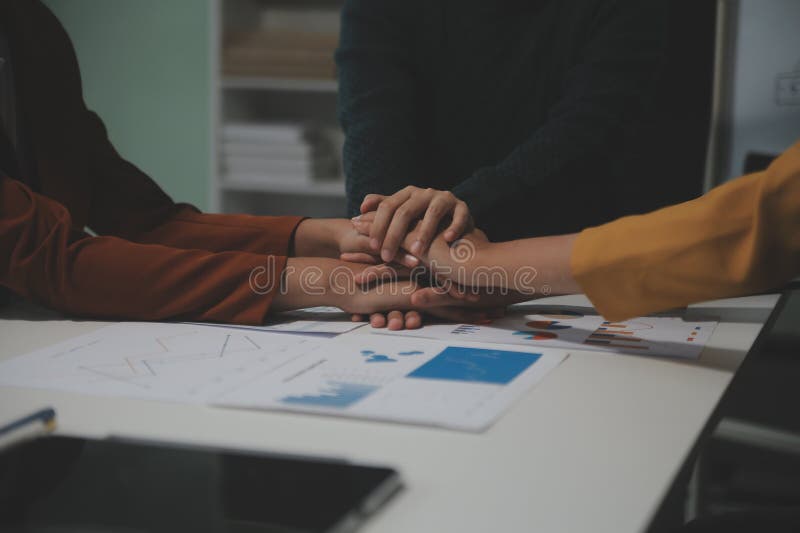 Hand Join Together for Work Togetherness, Hand Stack for Business and ...