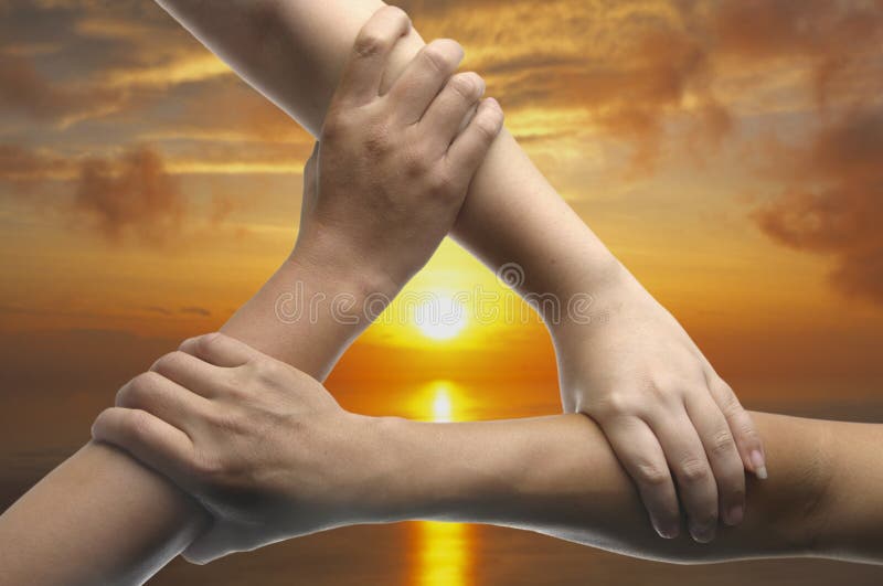 Hand Joining Sunset Background Stock Photos - Free & Royalty-Free Stock ...