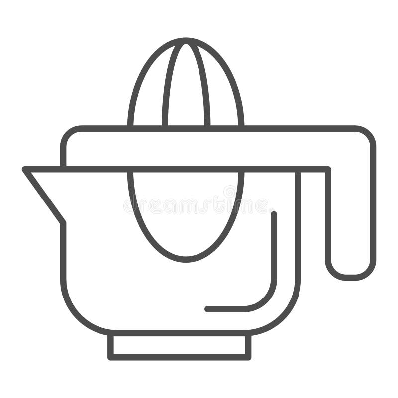 Hand Juicer Thin Line Icon. Juice Squeezer Vector Illustration Isolated ... Hand Juicer Thin Line Icon. Juice Squeezer Vector Illustration Isolated ...