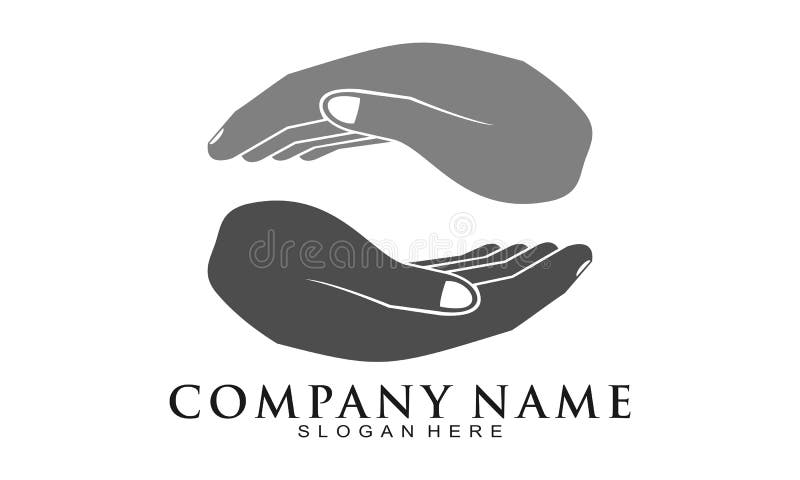 Hand Keeping Illustration Vector Logo Stock Vector - Illustration of ...