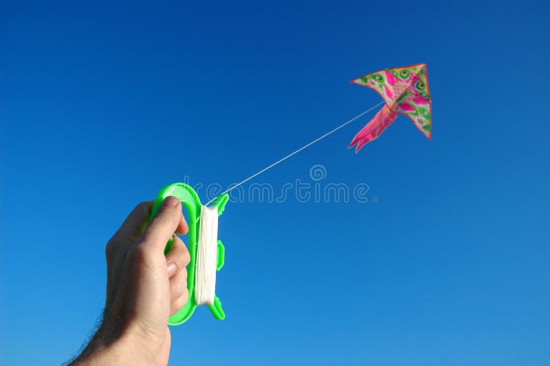 Hand keeps kite stock photo. Image of time, color, outdoors - 19923864
