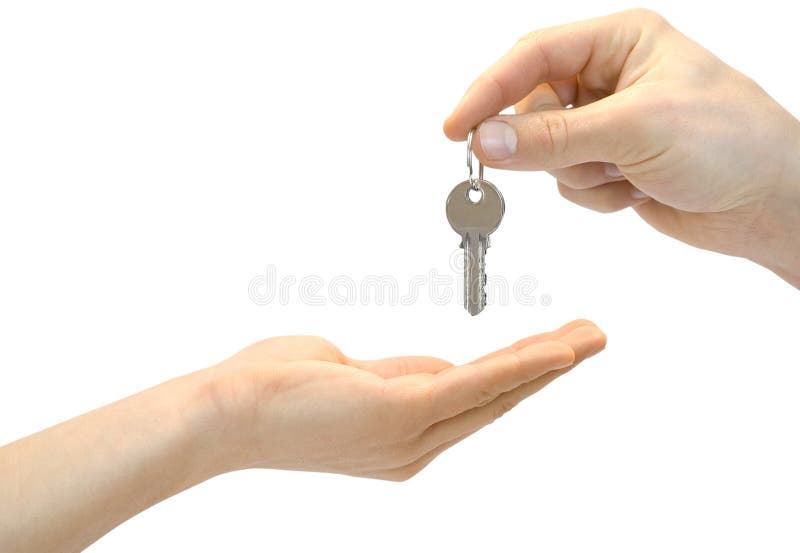 Hand key stock photo. Image of metallic, buying, isolated - 13494332